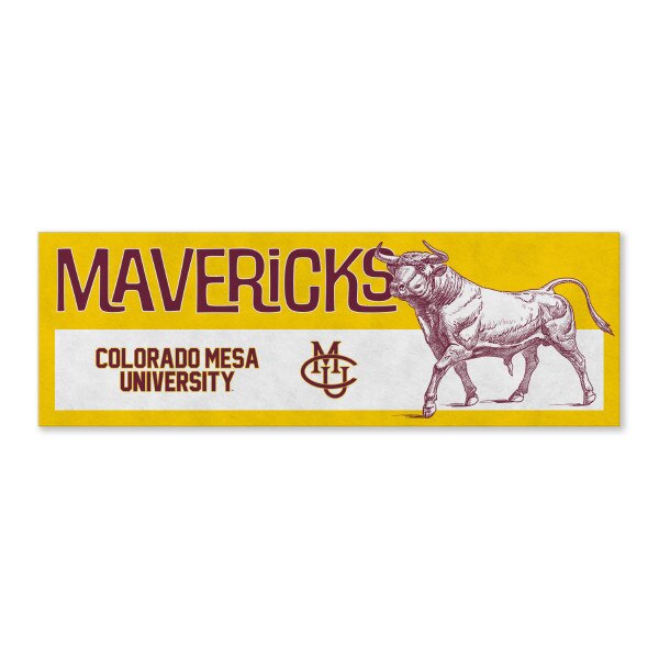 12x36" Jardine Horizontal Banner w/Mavericks, Colorado Mesa University ...