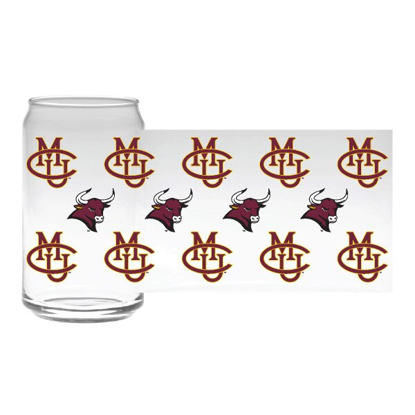 16 oz. Nordic Can Glass w/CMU Interlocking & Mav Head Logos | The ...