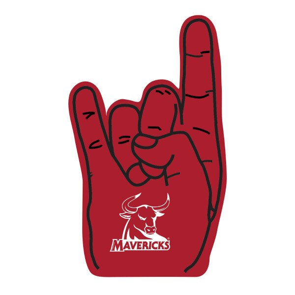 Maroon 17" Hook'Em Mavs Foam Finger | The Maverick Store