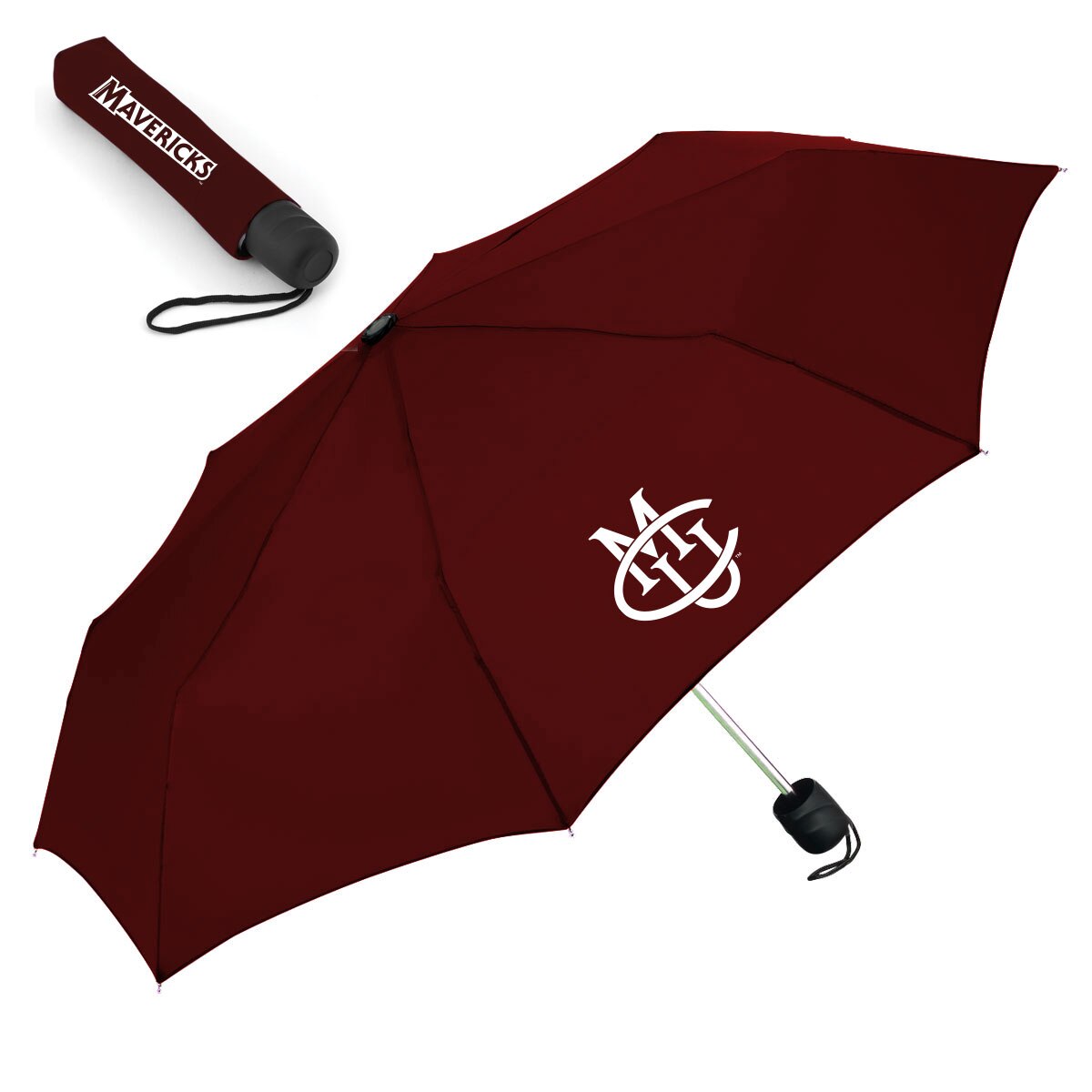 MCM Mini Compact Umbrella w/CMU Interlocking Logo & Mavericks | The ...